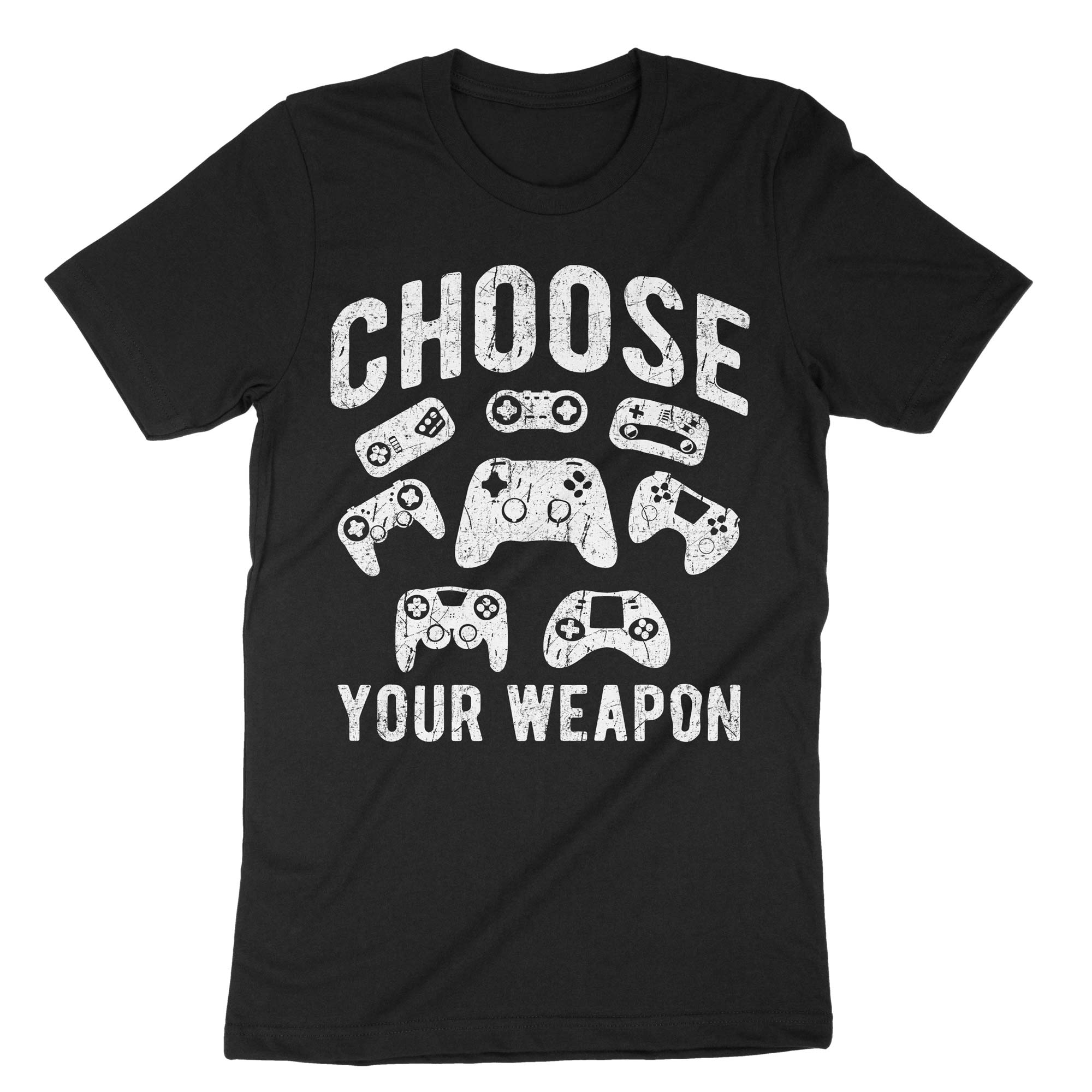 Choose Your Weapon, Video Game T-Shirt, Computer Gaming Tee, Console C ...
