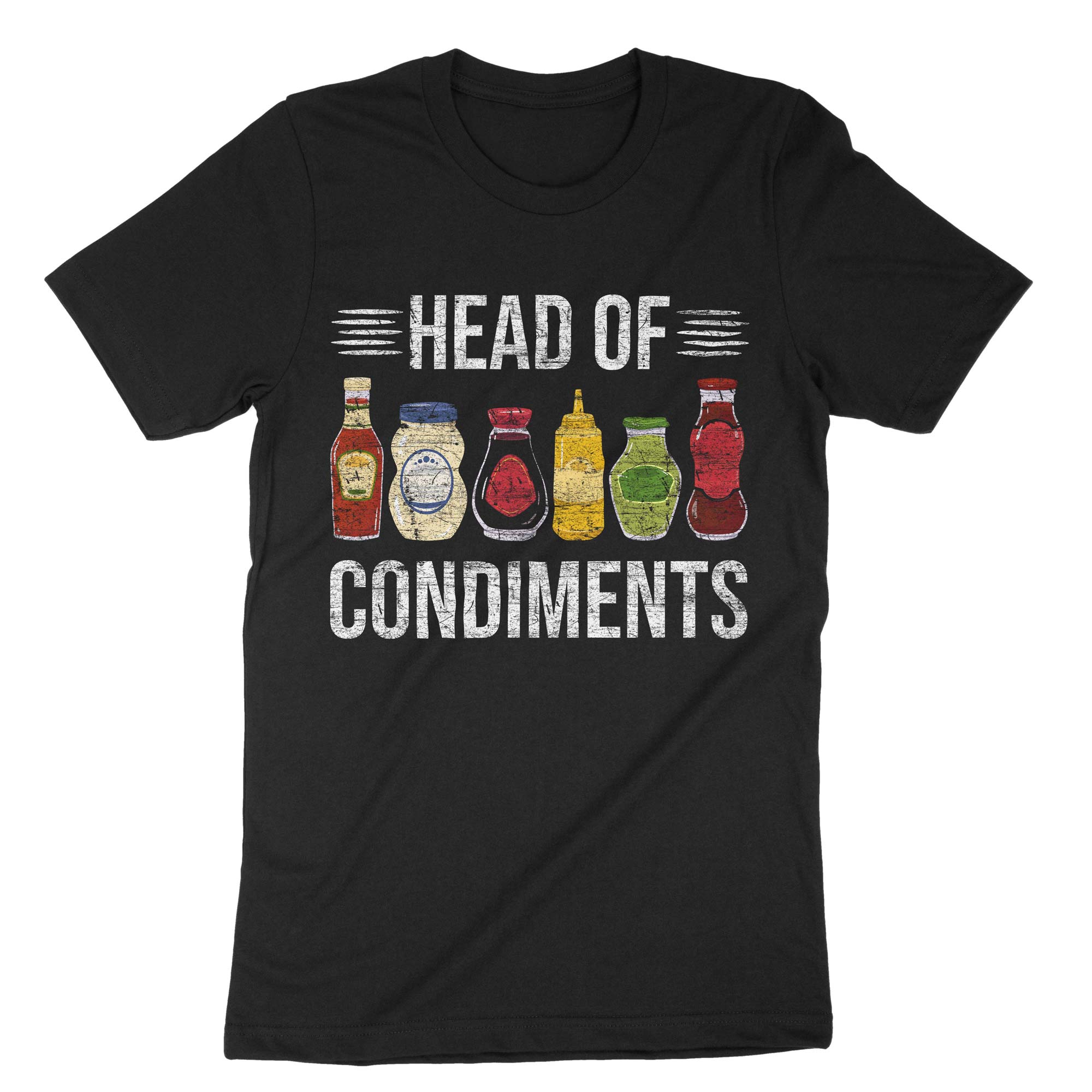 Head Of Condiments, Barbeque T-Shirt, BBQ Dad, Steak Lover, Mustard Sa ...